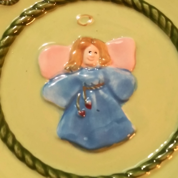 unknown | Accents | Christmas Angel Plate | Poshmark